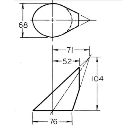 Solved Draw the missing view and draw the development.----- | Chegg.com