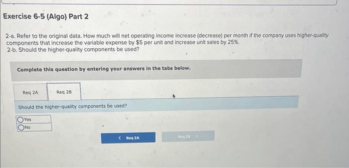 Solved Required information Exercise 6-5 (Algo) Changes in | Chegg.com