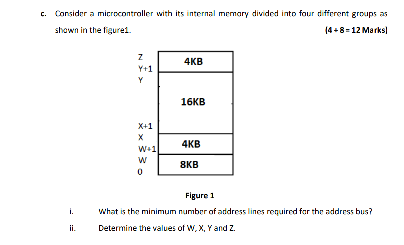 Solved c. Consider a microcontroller with its internal | Chegg.com