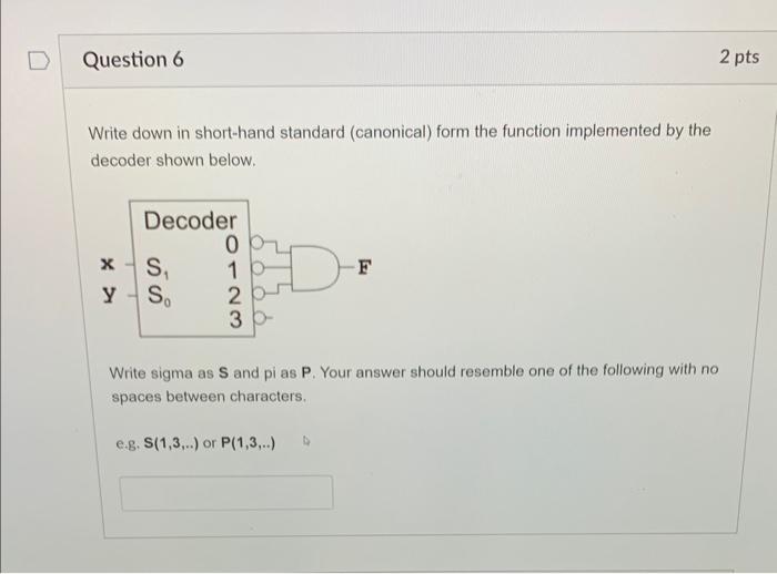 Solved Write down in short-hand standard (canonical) form | Chegg.com