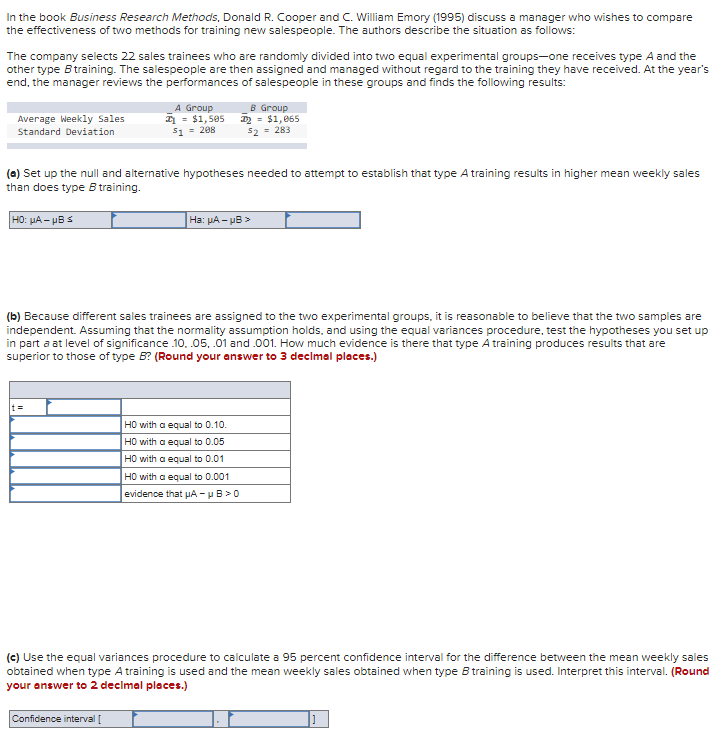 Solved Suppose two independent random samples of sizes n1=9 | Chegg.com