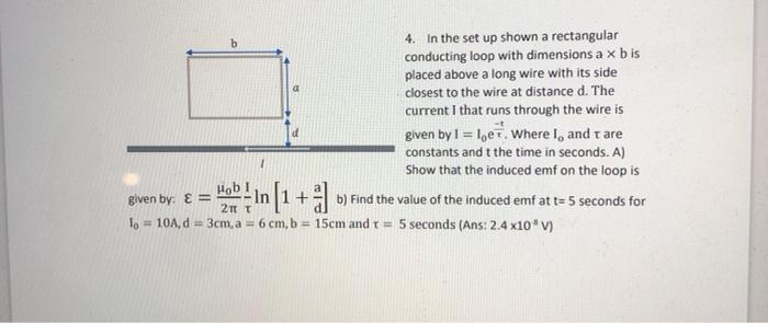 Solved 1. In the figure shown the induced current on the | Chegg.com