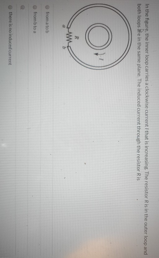 Solved In the figure, the inner loop carries a clockwise | Chegg.com
