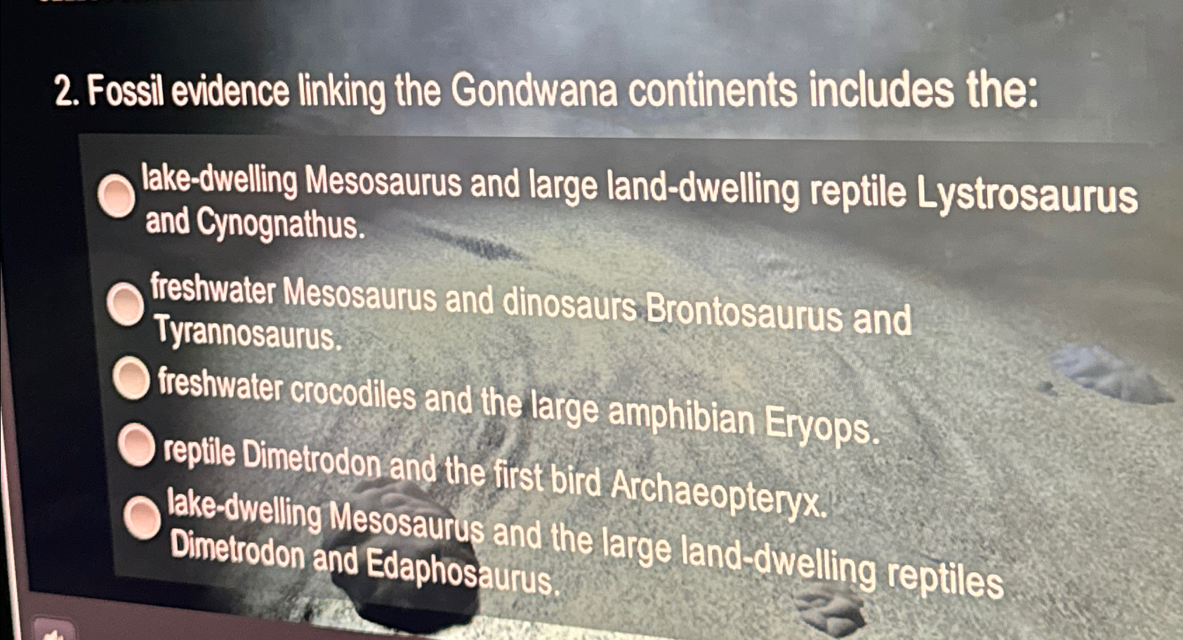 Solved Fossil evidence linking the Gondwana continents | Chegg.com