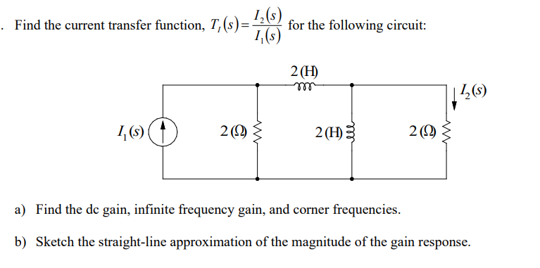 Solved Find the voltage transfer function, TV(s)=V2(s)V1(s), | Chegg.com
