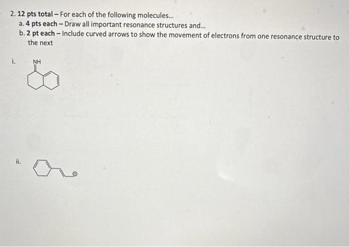 Solved 2. 12 pts total - For each of the following | Chegg.com