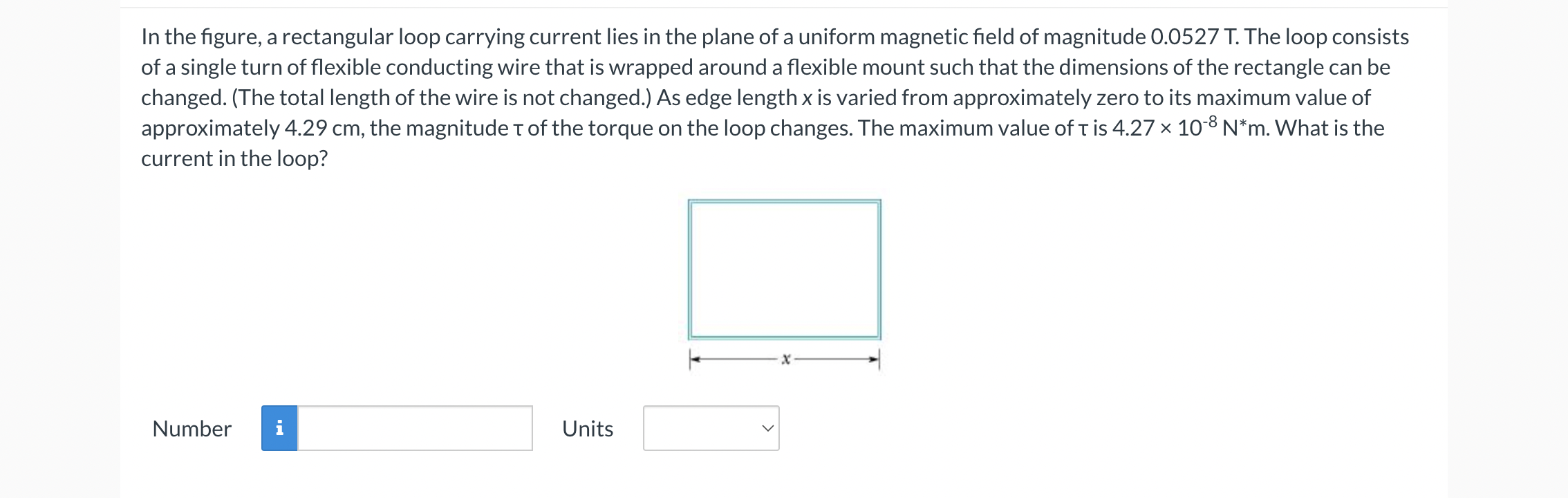 Solved In The Figure A Rectangular Loop Carrying Current