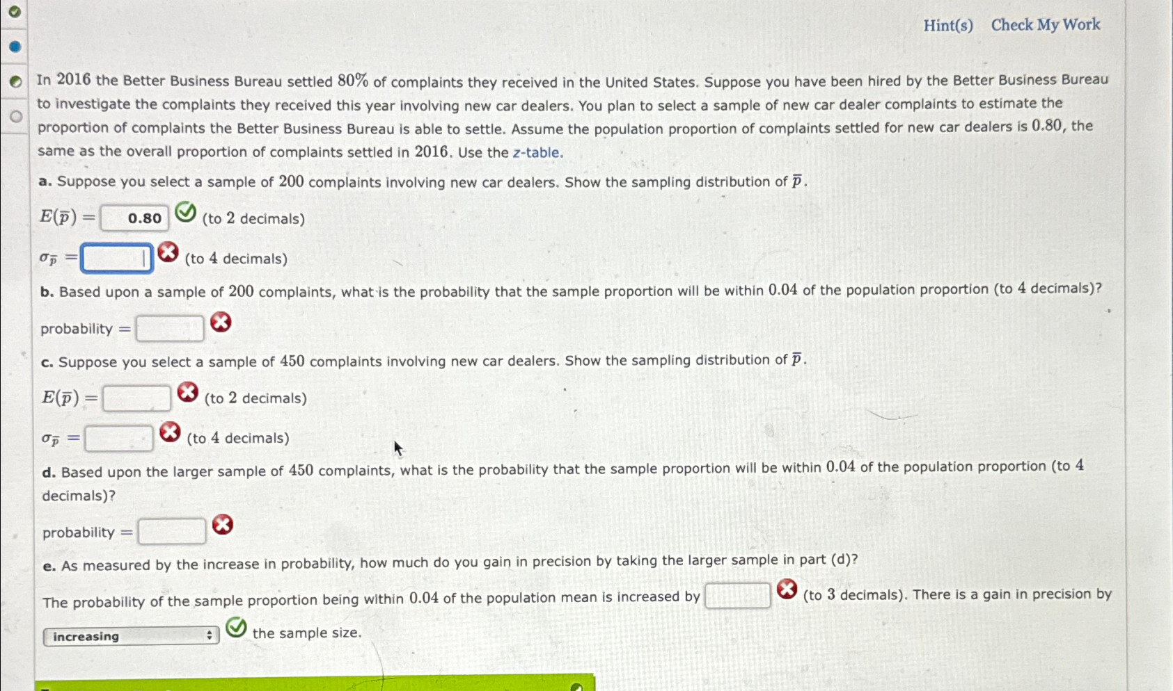 Solved Hint(s) Check My WorkIn 2016 the Better Business | Chegg.com Solved Hint(s) Check My WorkIn 2016 the Better Business | Chegg.com