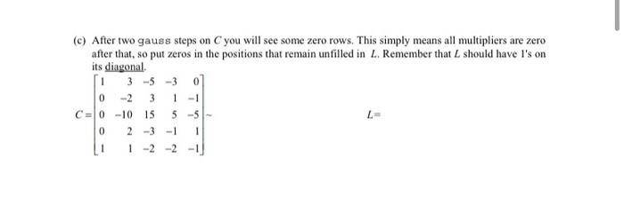 Purpose: To practice Lay's LU Factorization Algorithm | Chegg.com