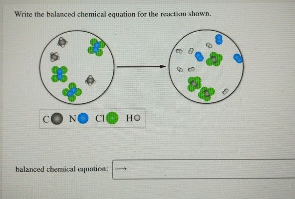 Solved Write The Balanced Chemical Equation For The Reaction