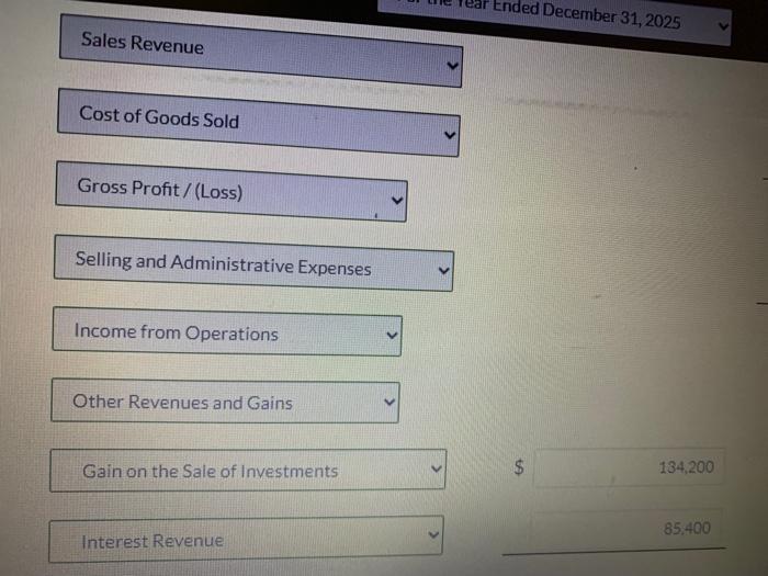 Solved Other Expenses and Losses Write-off of Goodwill | Chegg.com