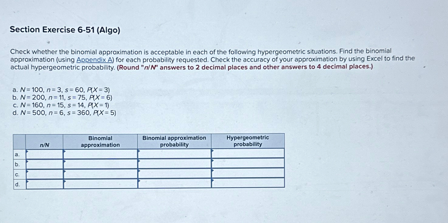 Solved Section Exercise 6-51 (Algo)Check whether the | Chegg.com