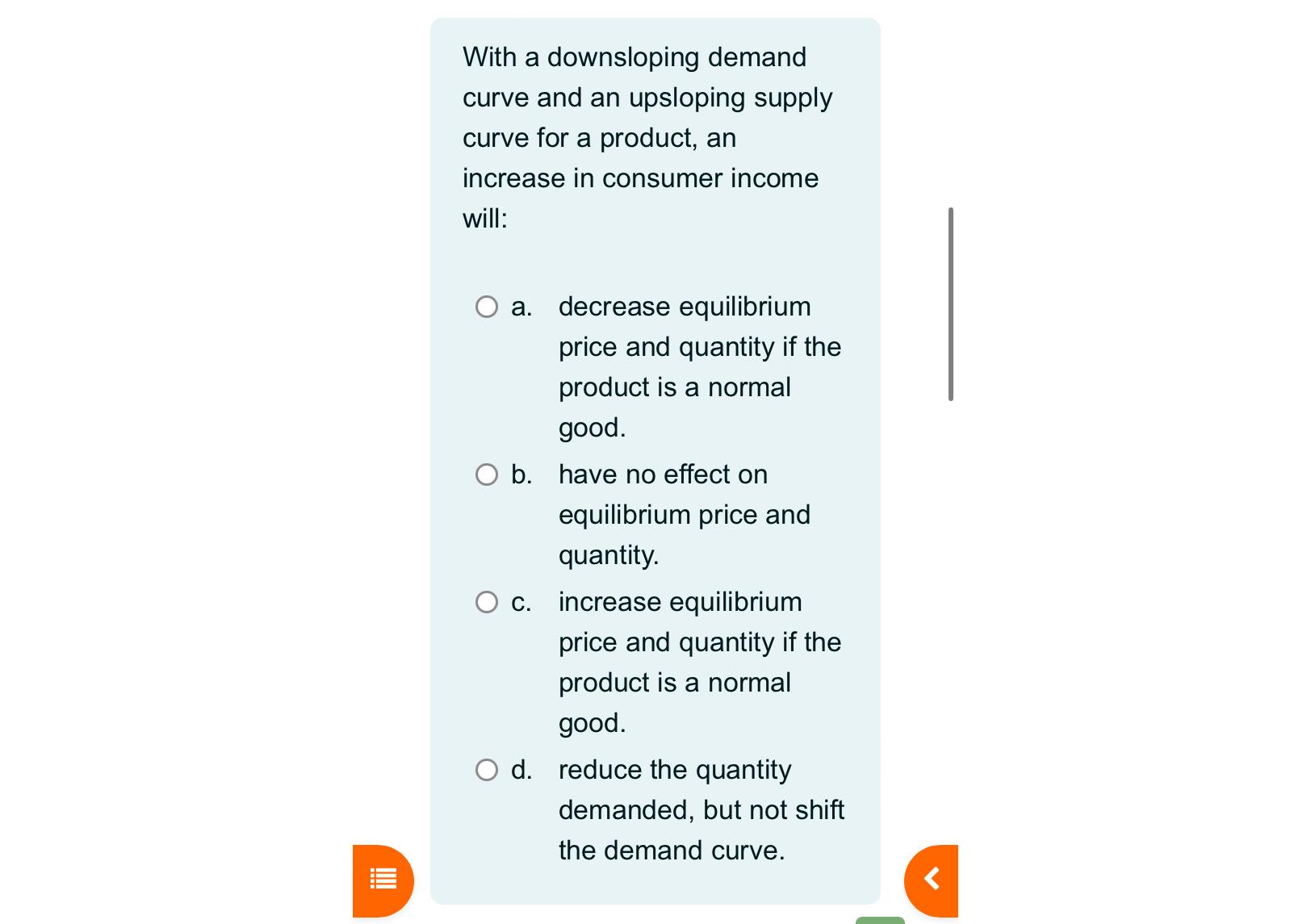 Solved With a downsloping demand curve and an upsloping | Chegg.com