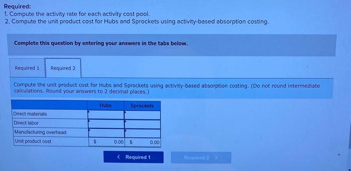 Solved Exercise 2a 1 Algo Activity Based Absorption
