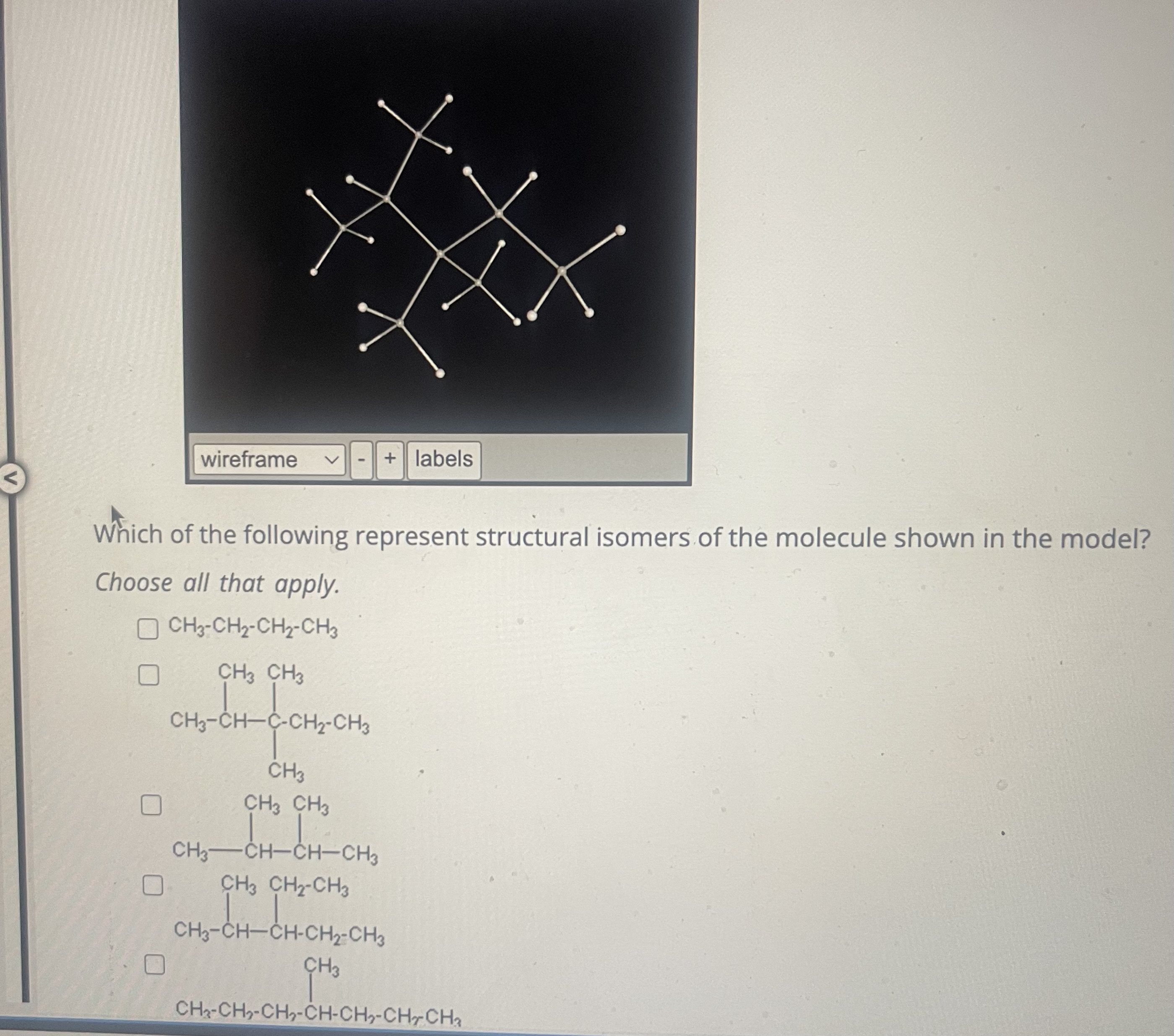 Solved Which of the following represent structural isomers | Chegg.com