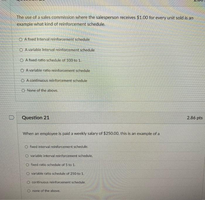 Solved The use of a sales commission where the salesperson | Chegg.com