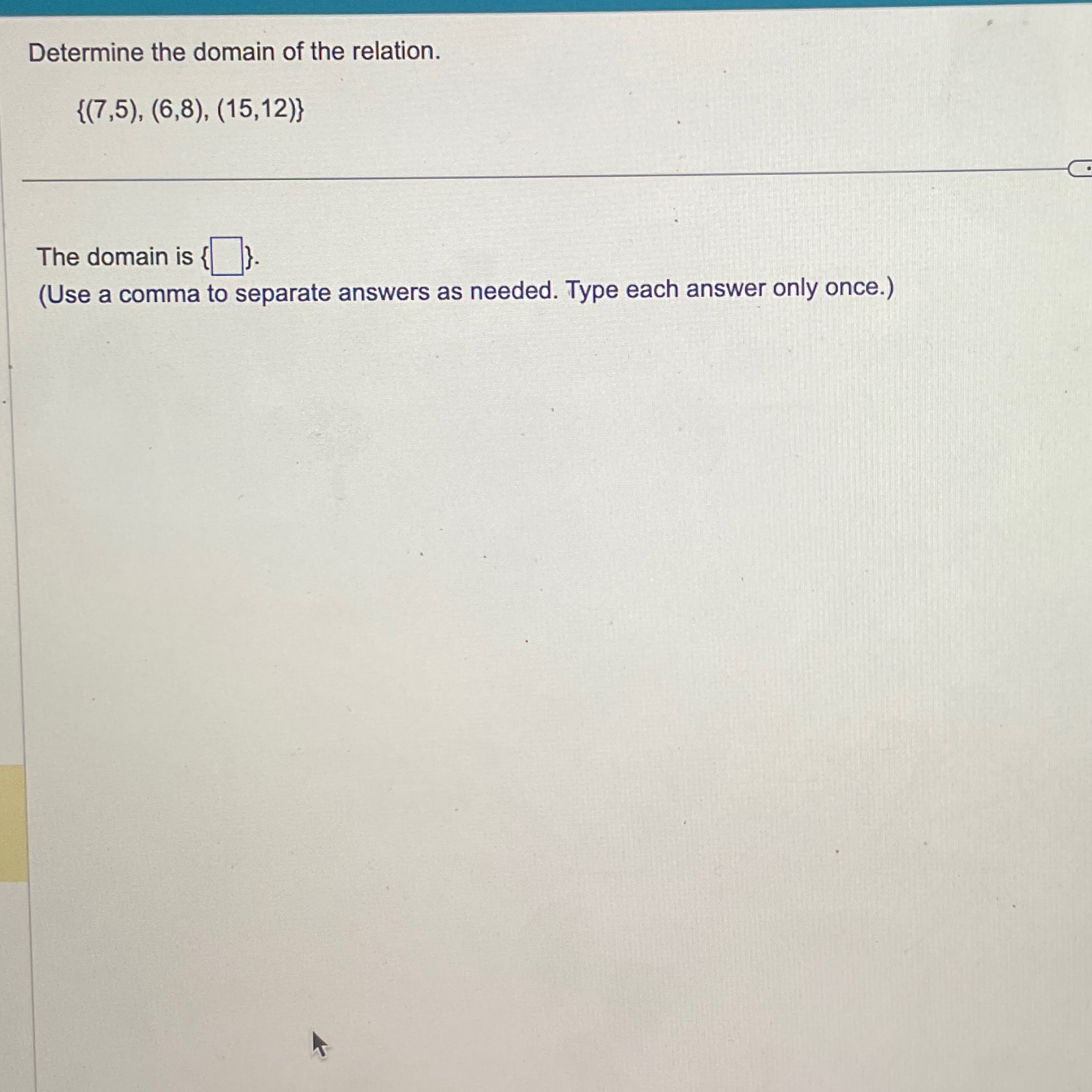 Solved Determine the domain of the | Chegg.com
