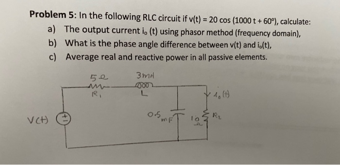 Solved Problem 4: Calculate the RMS value of the current | Chegg.com