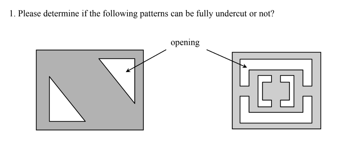 Solved 1. ﻿Please determine if the following patterns can be | Chegg.com
