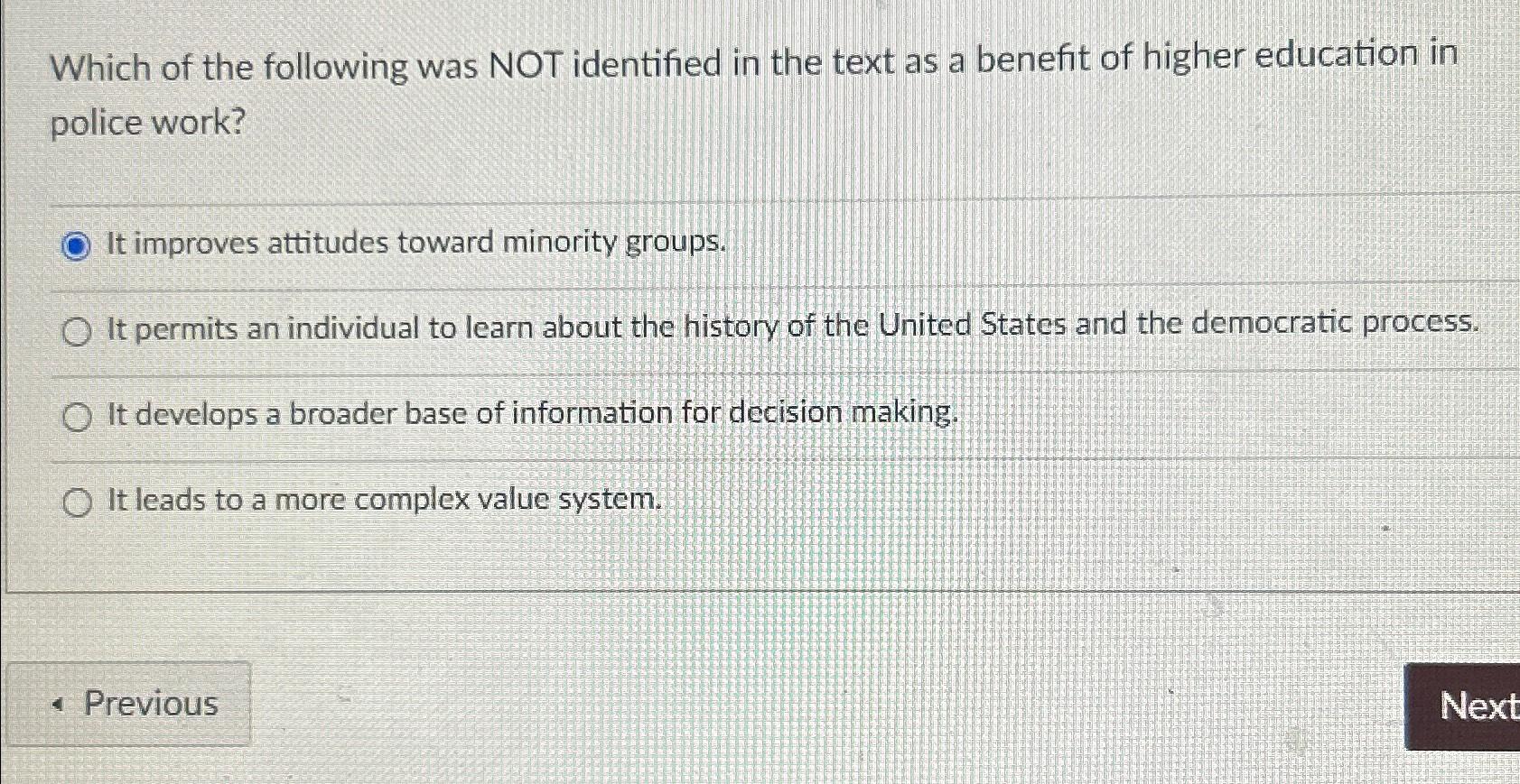 Solved Which of the following was NOT identified in the text | Chegg.com