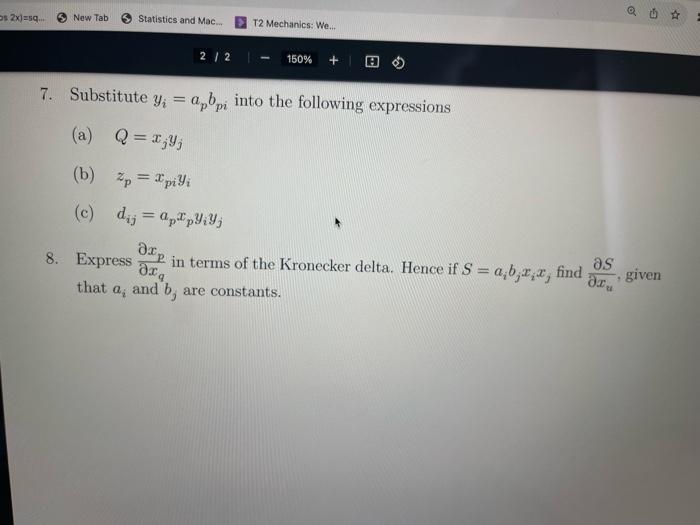 Solved 1. The following expressions written are in summation | Chegg.com