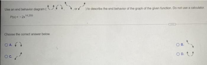 Solved Unfort Use an end behavior diagram ) to describe the | Chegg.com