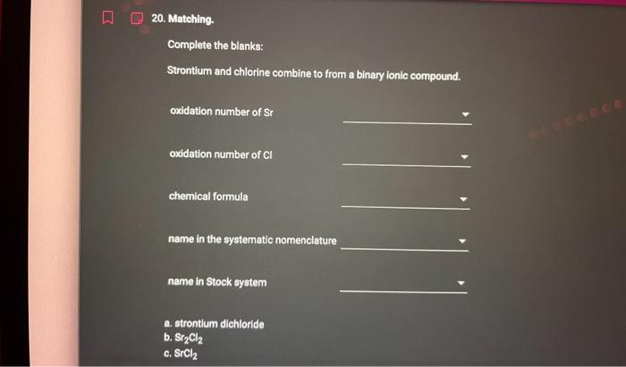 Solved 3. Matching. Complete the blanks: TiO2 oxidation | Chegg.com