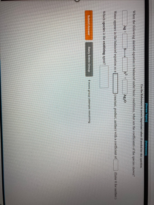 Solved [Review Topics) References Use the References to | Chegg.com