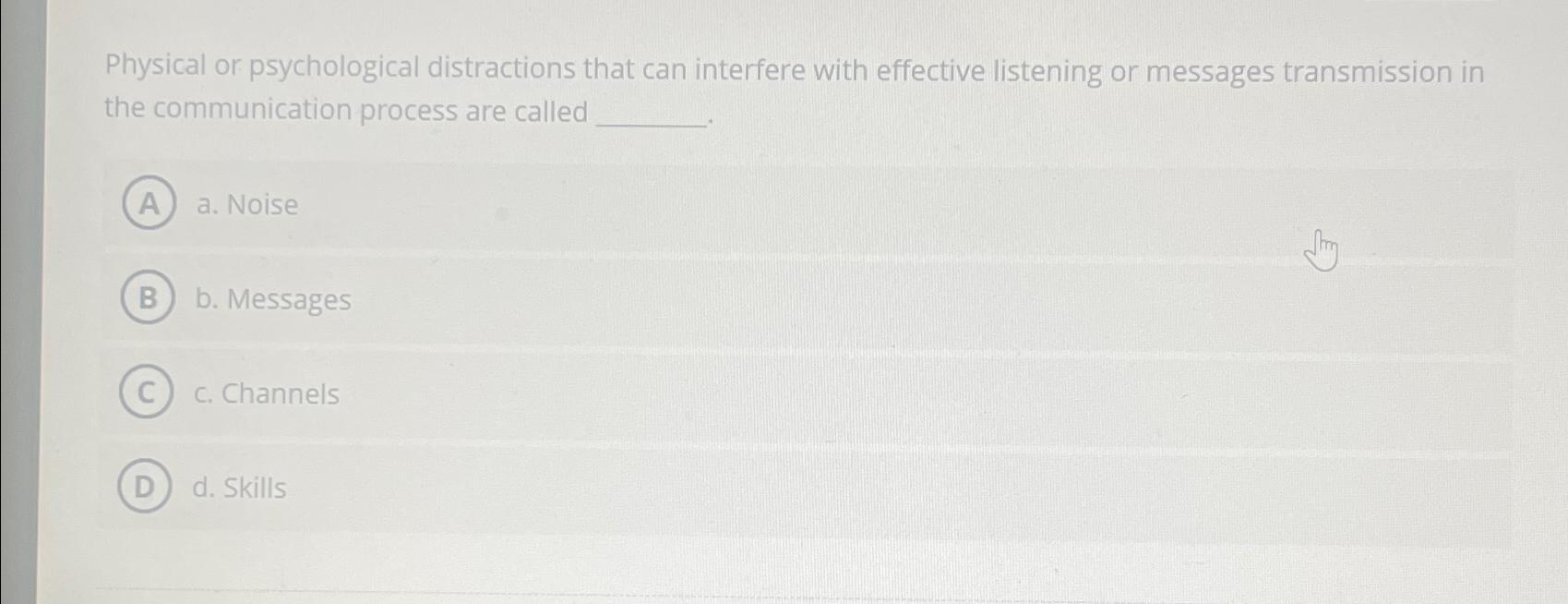 Solved Physical or psychological distractions that can | Chegg.com