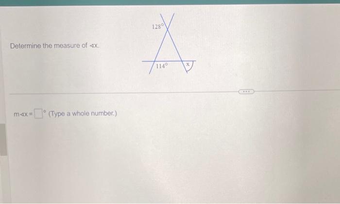 Solved Determine the measure of 4x m4x= (Type a whole | Chegg.com