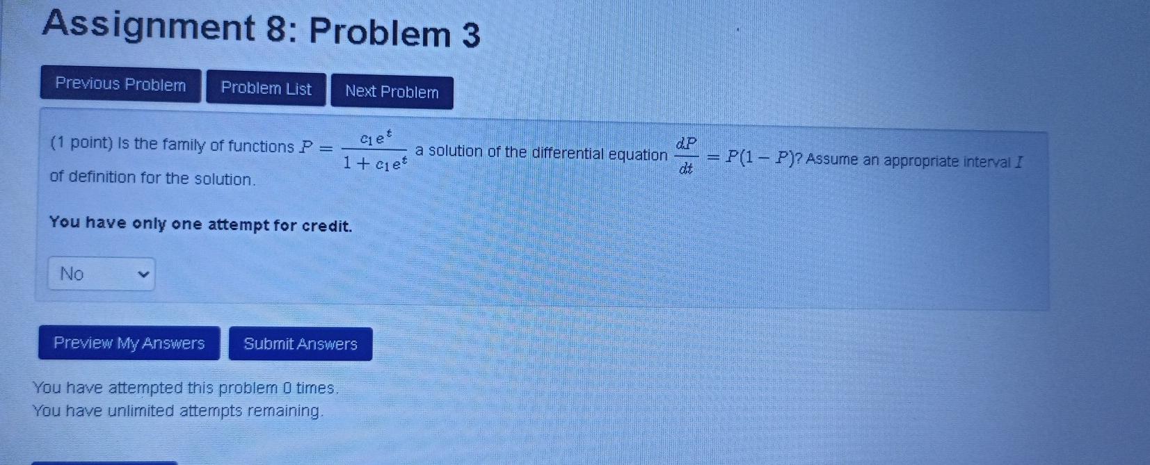 Solved Assignment 8: Problem 3 Previous Problem Problem List | Chegg.com Solved Assignment 8: Problem 3 Previous Problem Problem List | Chegg.com