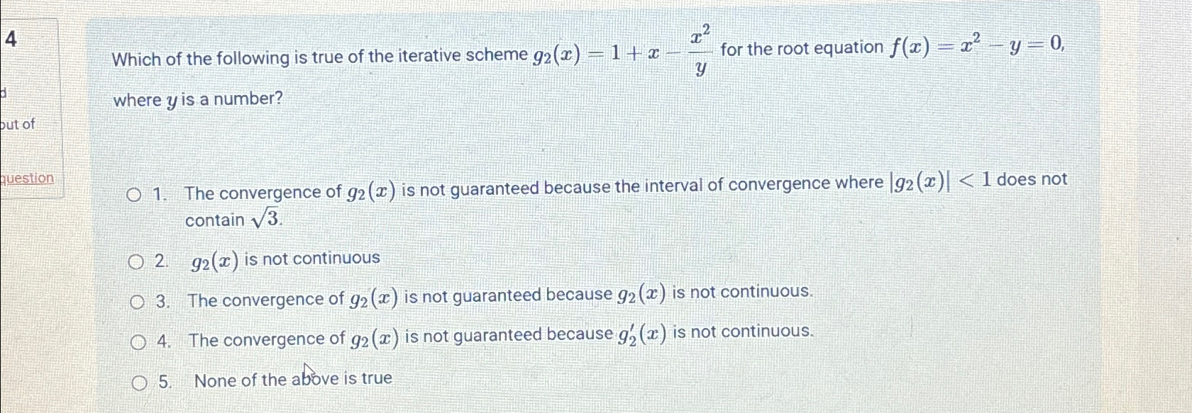 Solved Which of the following is true of the iterative | Chegg.com