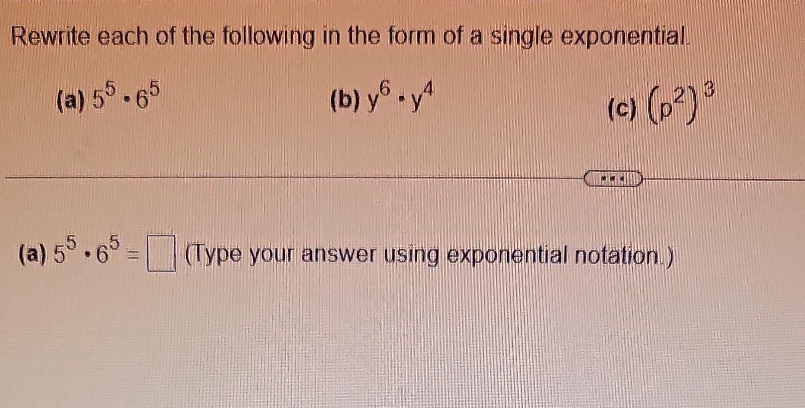 Solved Rewrite each of the following in the form of a single | Chegg.com
