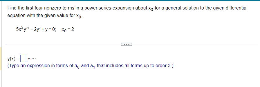 Solved Find the first four nonzero terms in a power series | Chegg.com