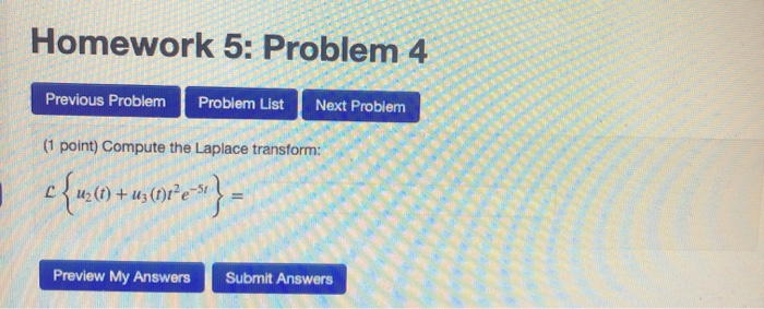 Solved Homework 5: Problem 4 Previous Problem Problem List | Chegg.com