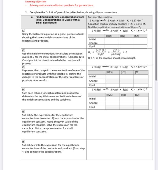 Solved Learning objective: * Solve quantitative equilabrium | Chegg.com