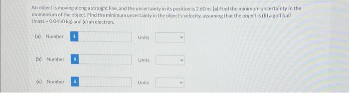 An object is moving along a straight line, and the | Chegg.com