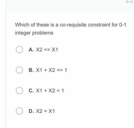 Solved Which of these is a co-requisite constraint for 0-1 | Chegg.com