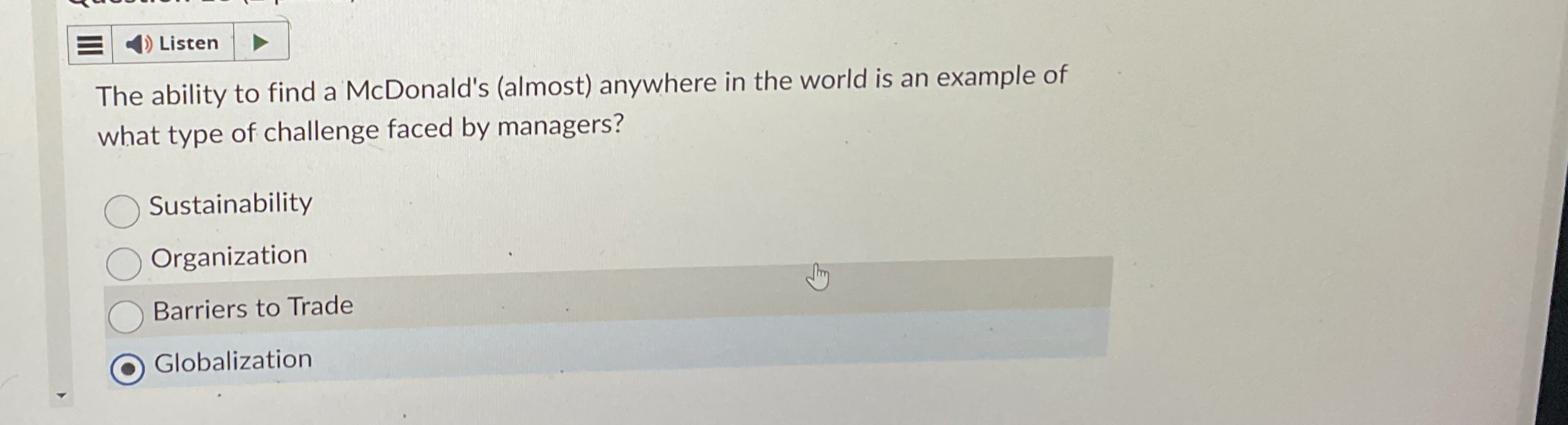 Solved The ability to find a McDonald's (almost) ﻿anywhere | Chegg.com