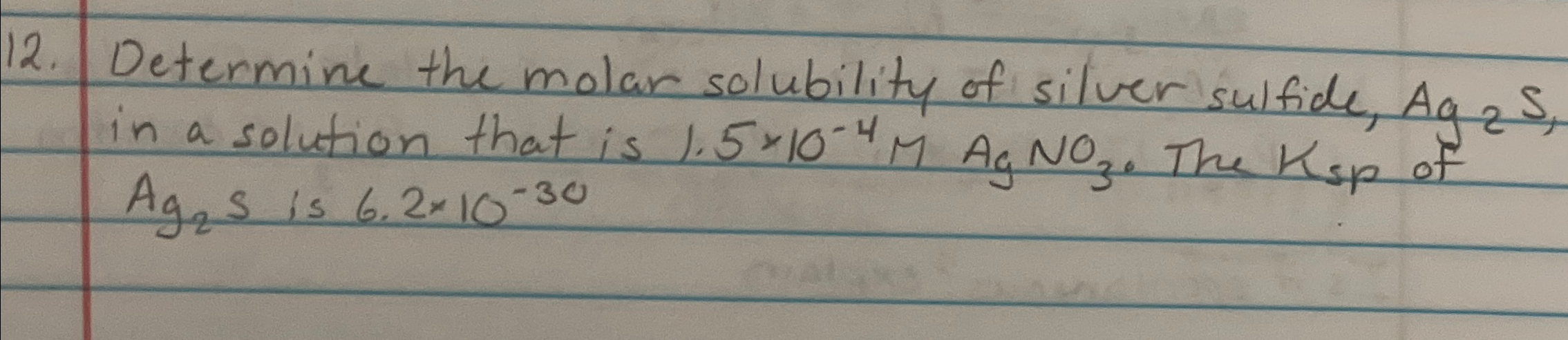 Solved Determine the molar solubility of silver sulfide, | Chegg.com