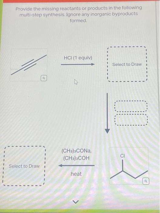 Solved Provide the missing reactants or products in the | Chegg.com