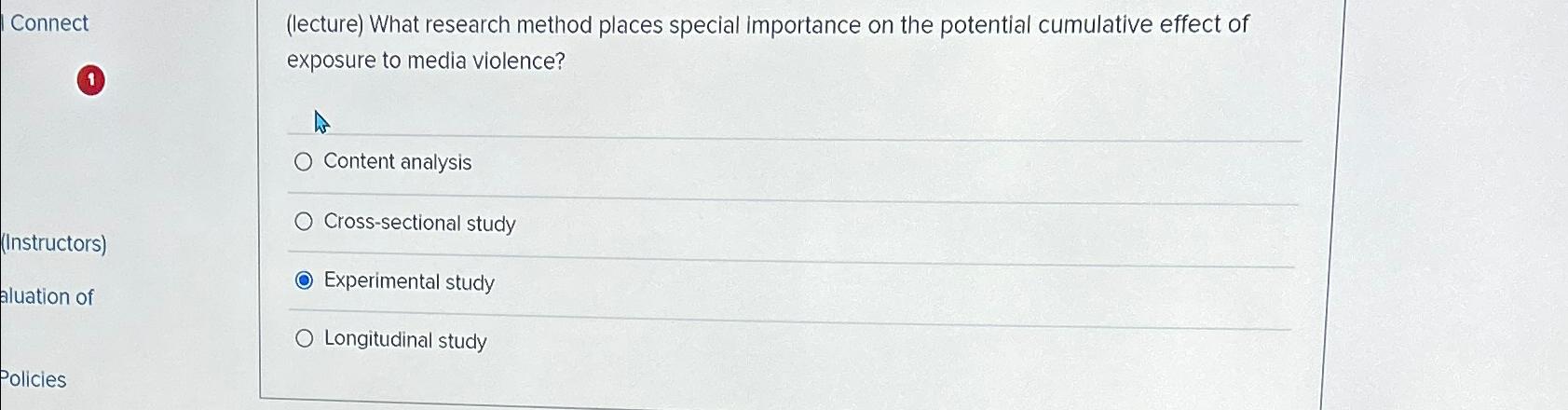 Solved Connect(1)Content analysisCross-sectional | Chegg.com