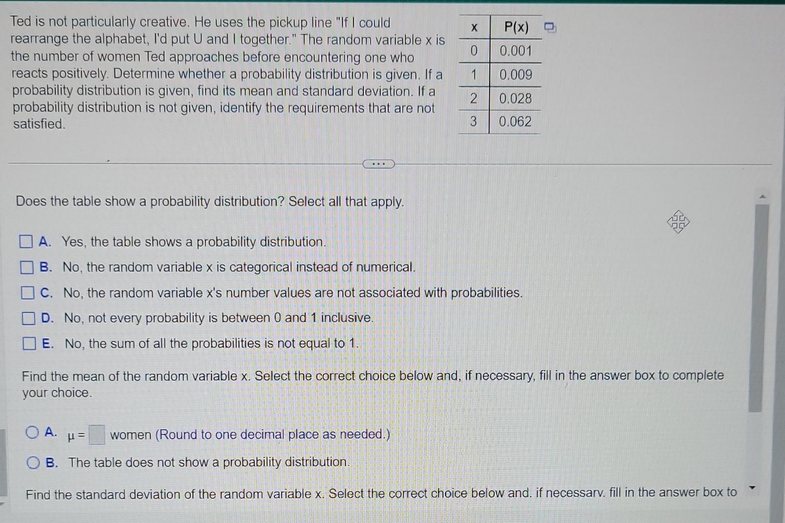 Solved Ted is not particularly creative. He uses the pickup | Chegg.com