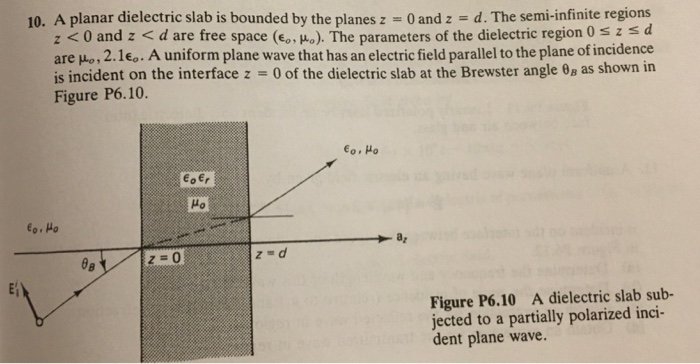 Oblique Incidence Plane Wave Reflection and | Chegg.com