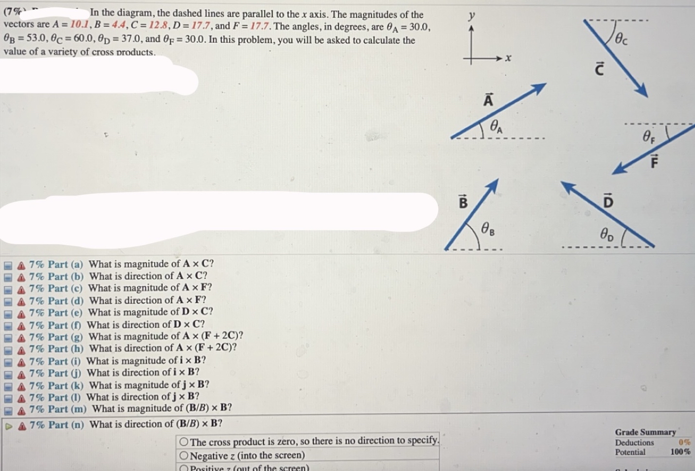 Solved {)In the diagram, the dashed lines are parallel to | Chegg.com