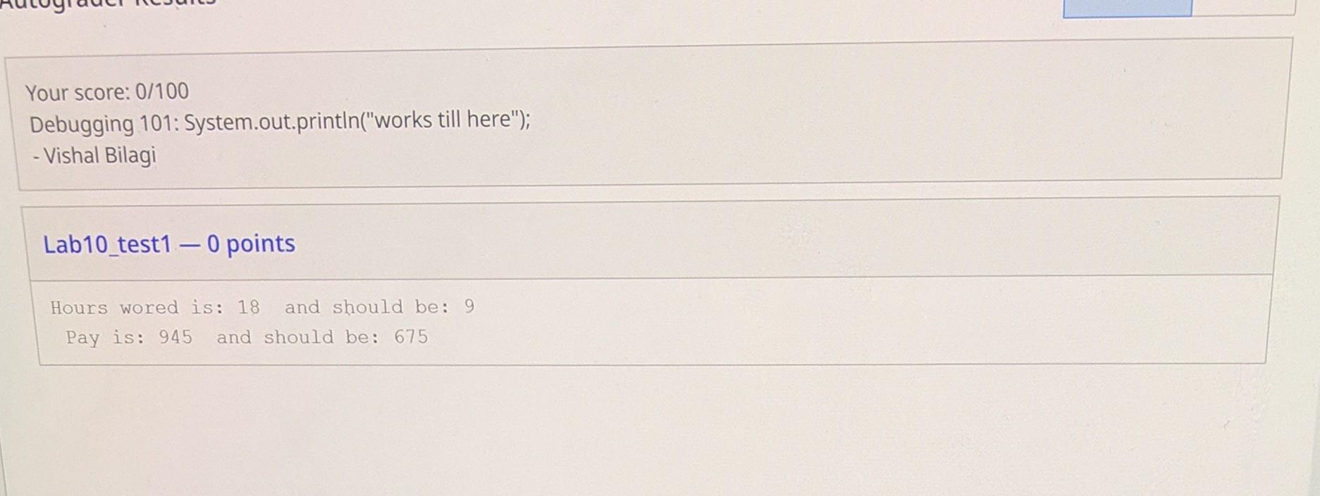 Solved look at the code below and tell me what I got wrong | Chegg.com