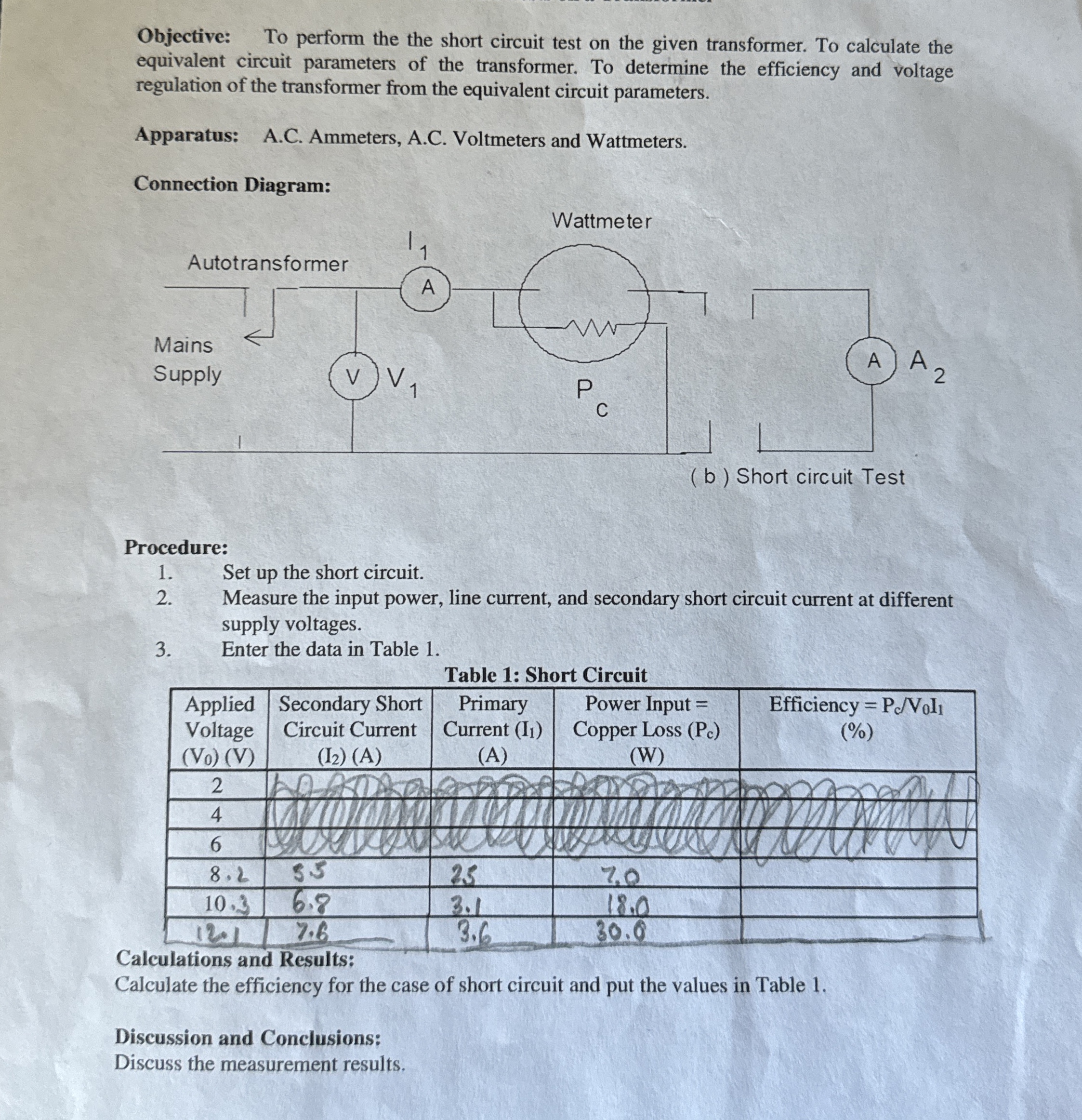 Solved Can you calculate efficiency and write a short | Chegg.com