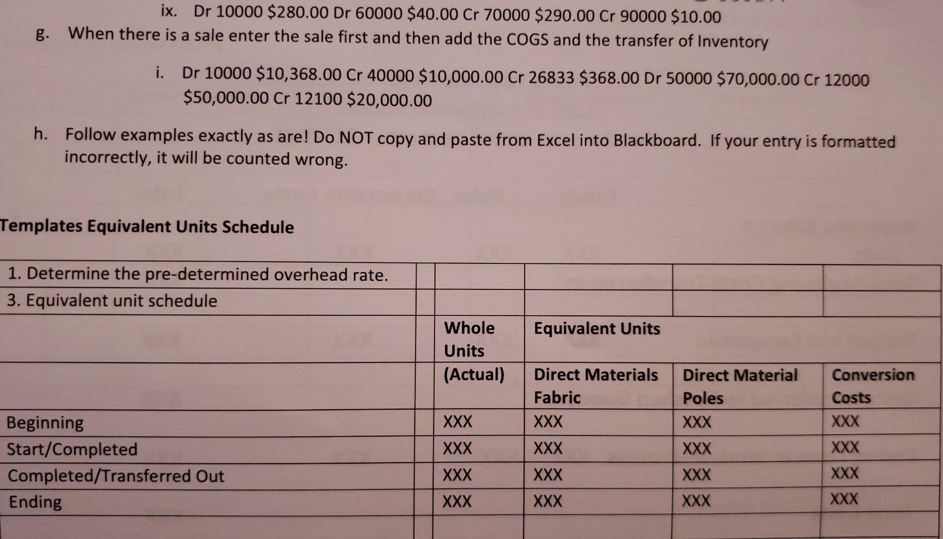 MANUFACTURING PROCESS INFORMATION Pete Paydirt, the | Chegg.com