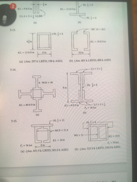 Solved to 7-6. Use both LRFD and ASD methods. 7-3. a. | Chegg.com