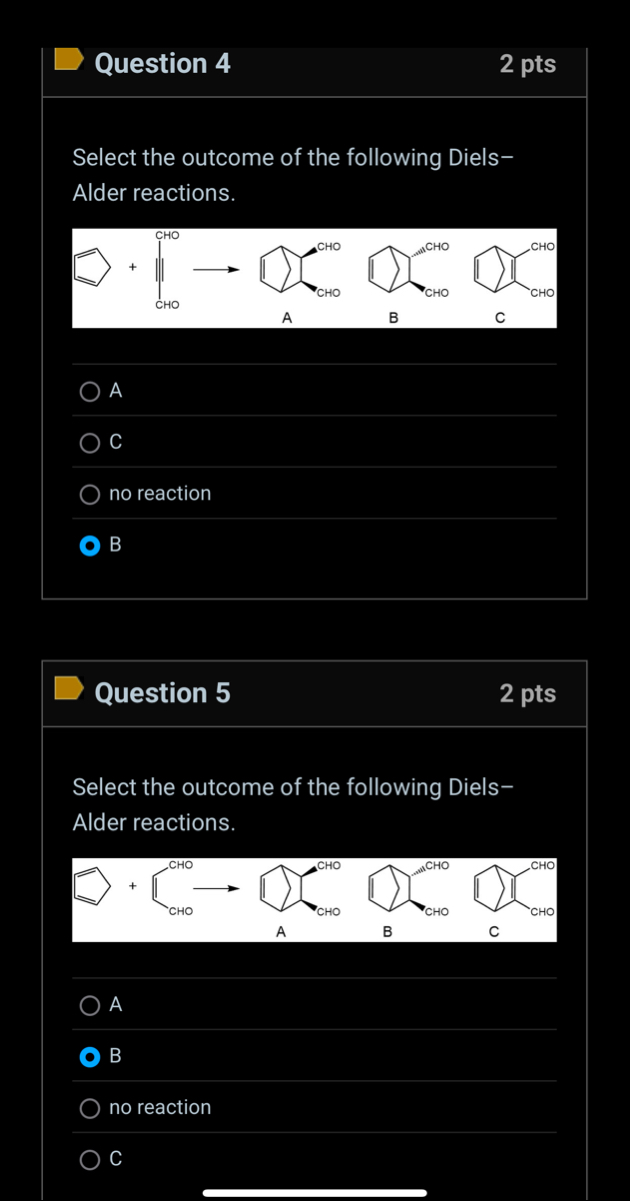 Solved Question 42 ﻿ptsSelect the outcome of the following | Chegg.com